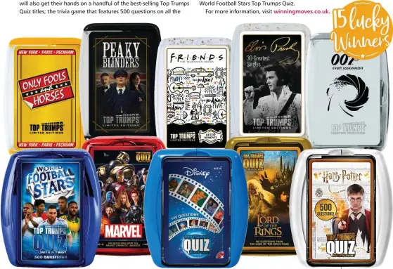 WIN a set of Top Trumps Limited Editions worth £100! - PressReader