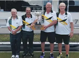 Paritutu team wins Taranaki open fours bowls tournament - PressReader