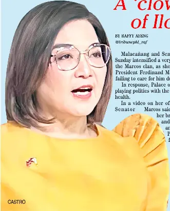 Palace, Imee word war erupts over BBM’s ailment - PressReader