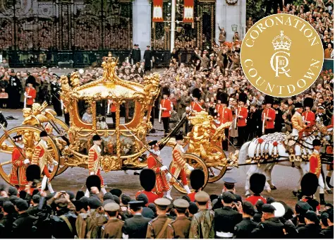 history comes to life as the GOLD STATE COACH is readied to carry the crowned King - PressReader