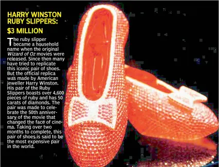 HARRY WINSTON RUBY SLIPPERS: $3 MILLION - PressReader
