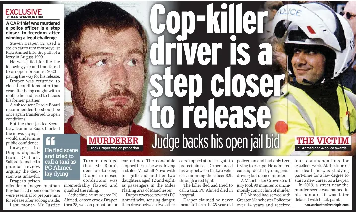 Cop-killer driver is a step closer to release - PressReader