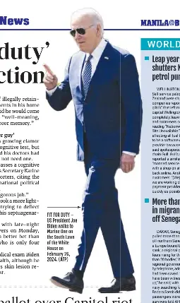 Biden declared ‘fit for duty’ as age issue looms in election - PressReader