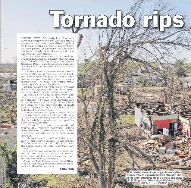 Tornado rips across US state - PressReader