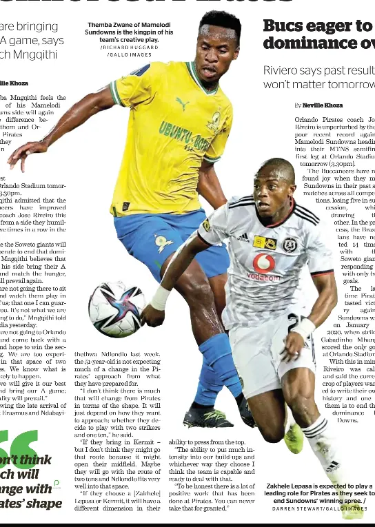 Sundowns gird up loins for reinforced Pirates - PressReader
