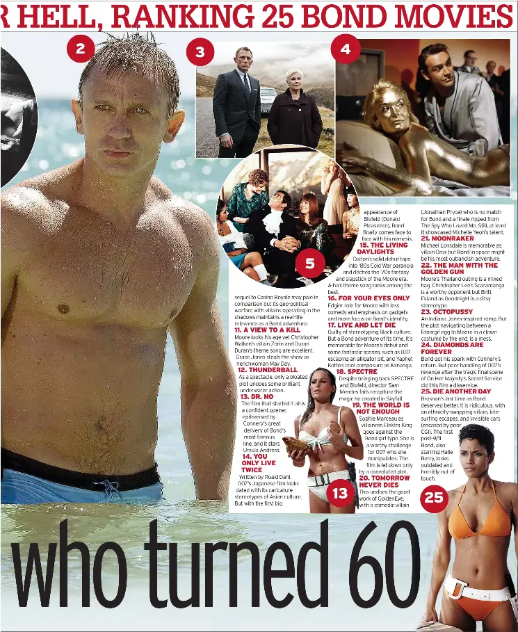 R HELL, RANKING 25 BOND MOVIES who turned 6025 - PressReader