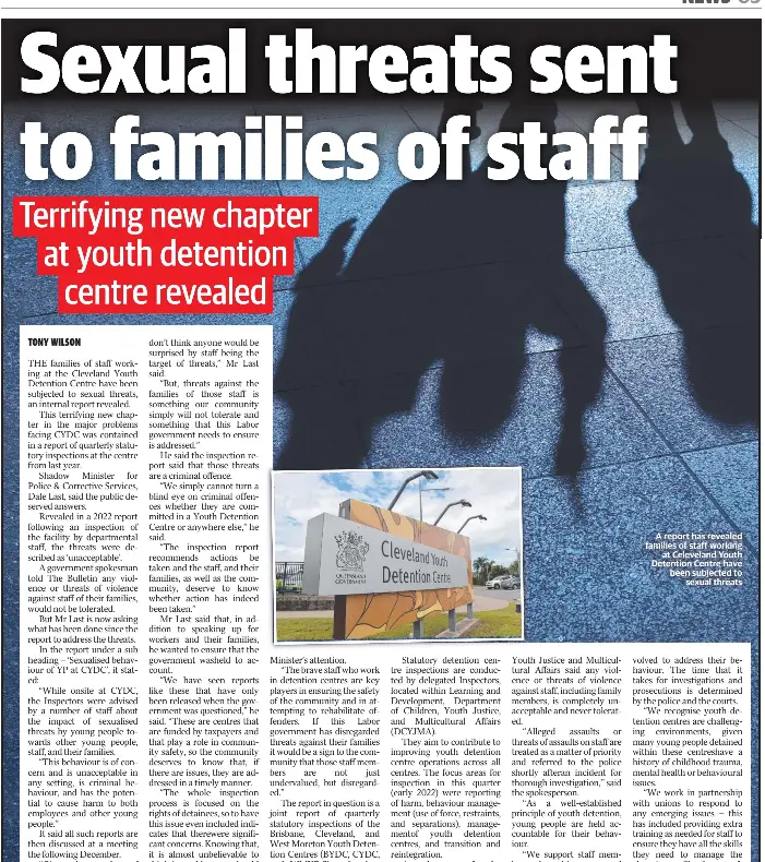 Sexual threats sent to families of staff - PressReader