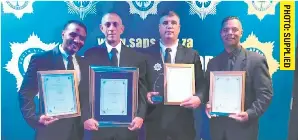 Hilton Saps recognised at awards ceremony - PressReader
