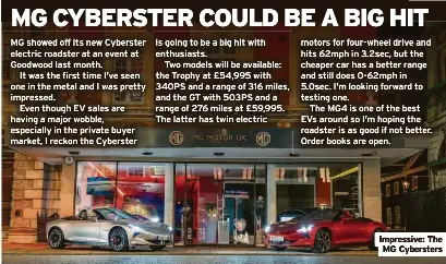MG CYBERSTER COULD BE A BIG HIT - PressReader