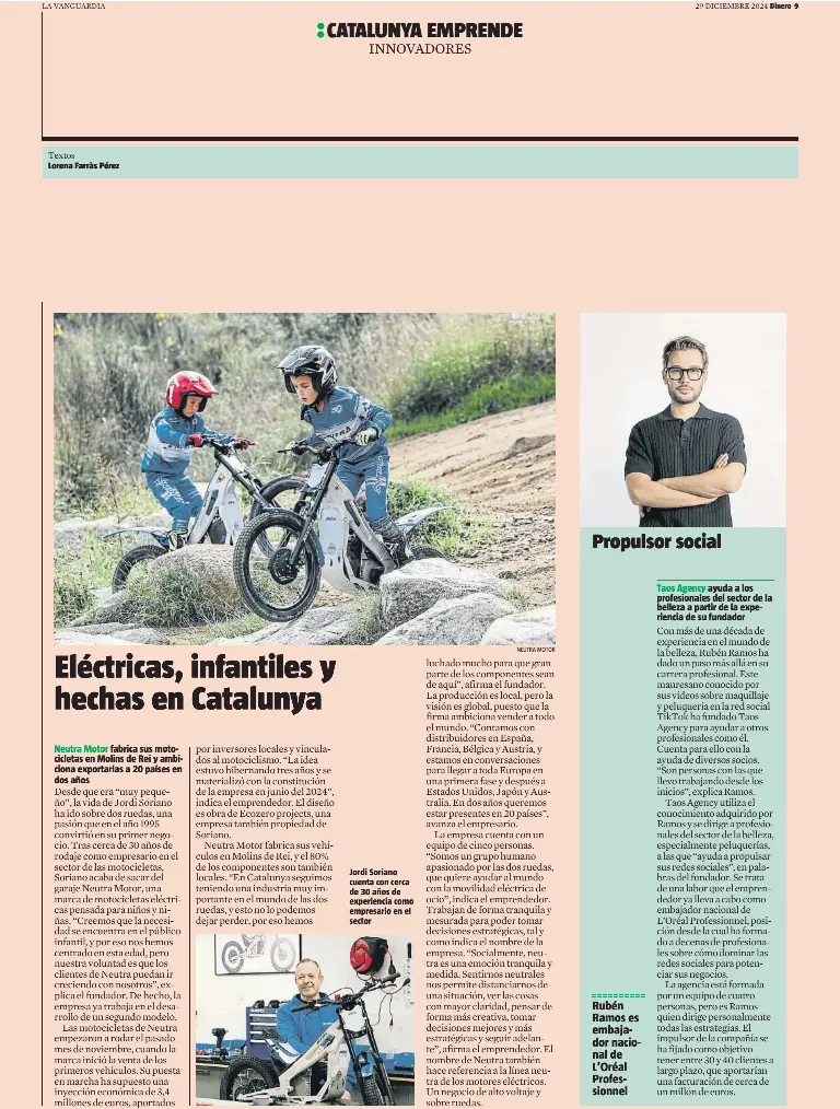 Eléctricas, infantiles y hechas en Catalunya - PressReader