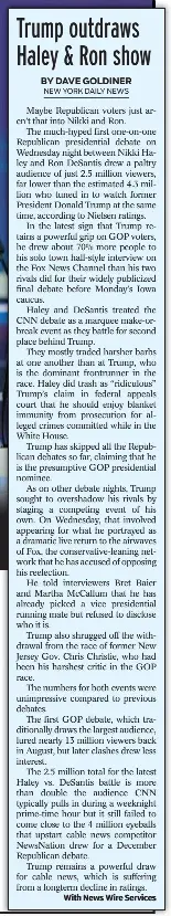 Trump outdraws Haley & Ron show - PressReader