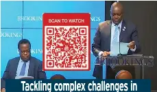 Tackling complex challenges in complex times: Pres. The Republic of Botswana H.E. Mokgweetsi ...