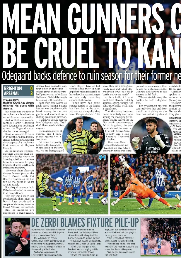 MEAN GUNNERS CAN BE CRUEL TO KANE - PressReader