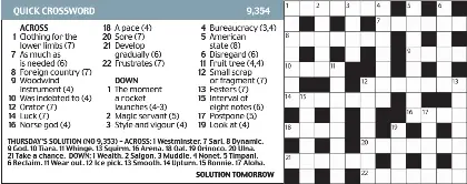 QUICK CROSSWORD - PressReader