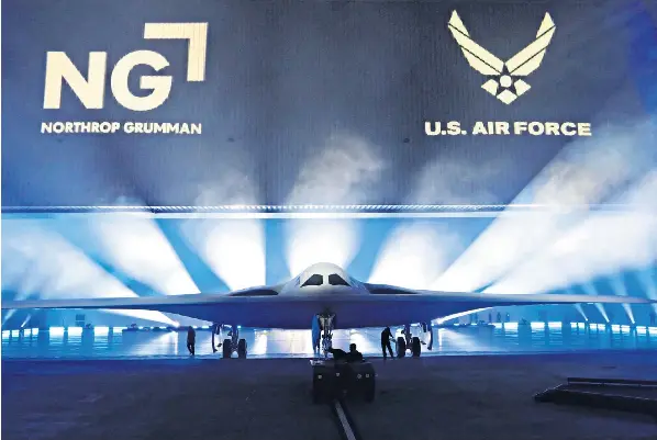 ‘Flying saucer’ stealth bomber breaks cover to make debut - PressReader