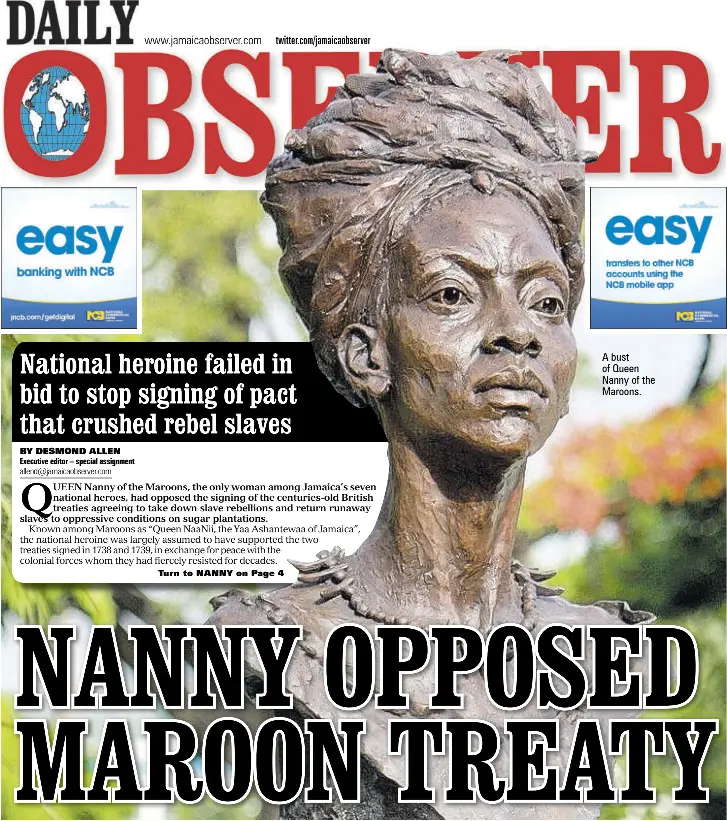 NANNY OPPOSED MAROON TREATY - PressReader