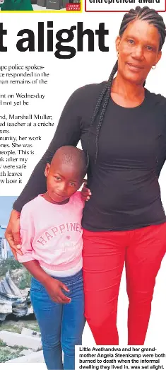 Gran and toddler set alight - PressReader