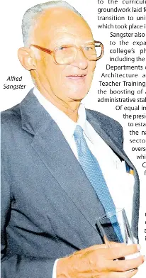 Dr Alfred Sangster: The architect behind Utech’s rise - PressReader