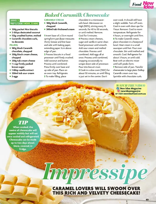 Baked Caramilk Cheesecake - PressReader