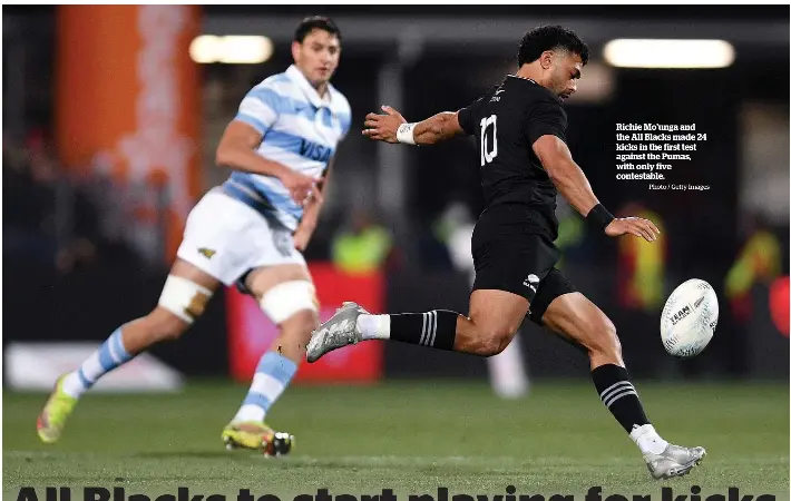 All Blacks to start playing for kicks - PressReader