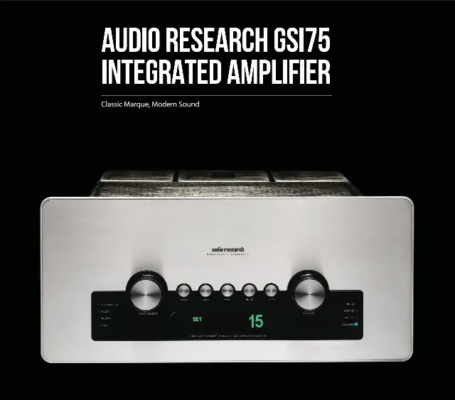 AUDIO RESEARCH GSI75 INTEGRATED AMPLIFIER - PressReader
