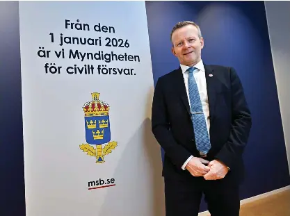 MSB byter namn – gör Sverige redo för krig - PressReader