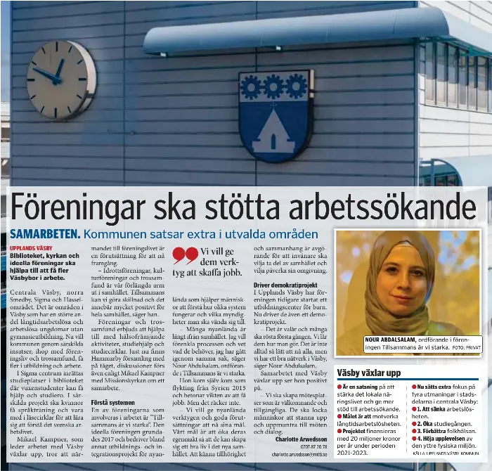 Föreningar ska stötta arbetssöka­nde - PressReader