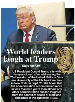 World leaders laugh at Trump - PressReader
