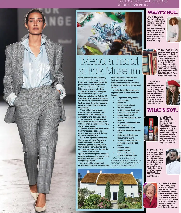 Mend a hand at Folk Museum - PressReader