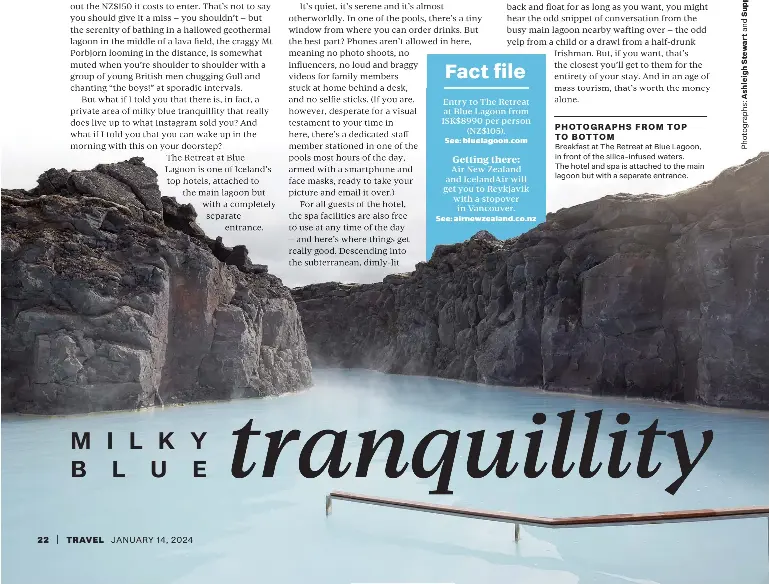 MILKY BLUE tranquilli­ty - PressReader