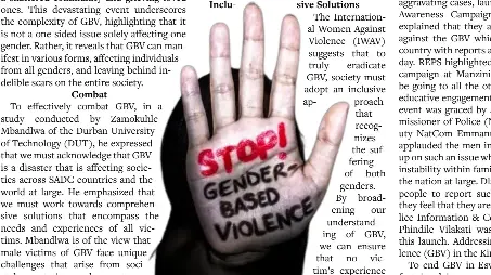 Escalating gender-based violence cases: A two-faceted problem in Eswatini - PressReader