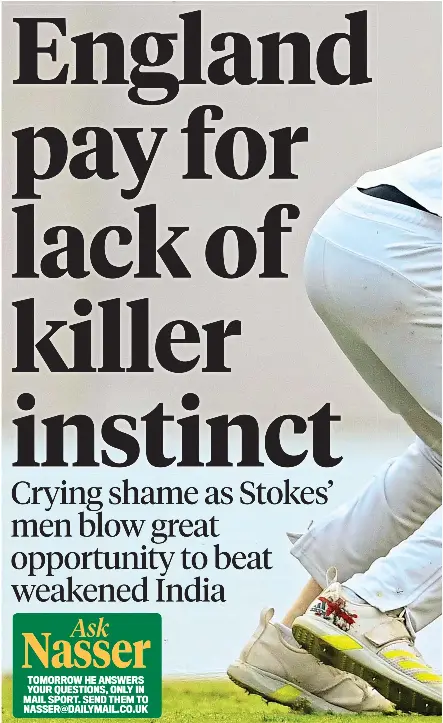 England pay for lack of killer instinct - PressReader