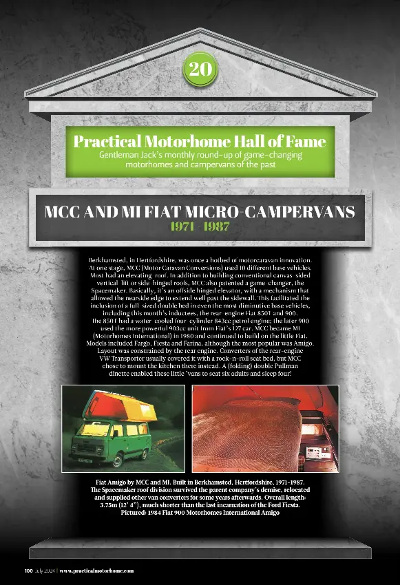MCC AND MI FIAT MICRO-CAMPERVANS 1971 - 1987 - PressReader