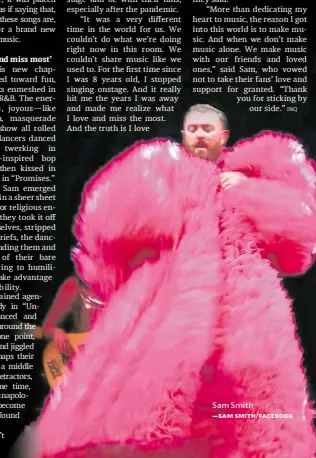Sam Smith’s PH show a ‘Glorious,’ glittery celebratio­n of self-acceptance - PressReader