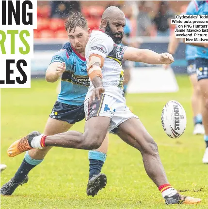 WHITE RELISHING HOME COMFORTS AT CLYDESDALE­S - PressReader