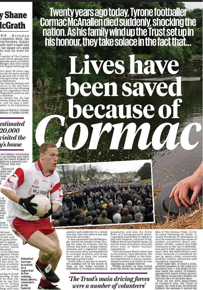 Lives have been saved because of Cormac - PressReader