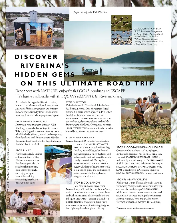 DISCOVER RIVERINA’S HIDDEN GEMS ON THIS ULTIMATE ROAD TRIP - PressReader