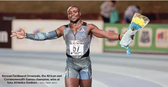 Omanyala’s performanc­e eclipses SA athletes’ no-show at ASA Grand Prix ...