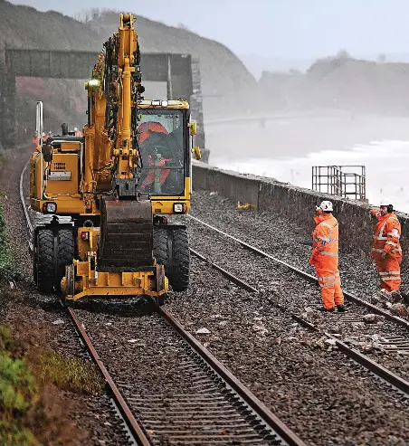 Storm breaches seafront rail defences - PressReader