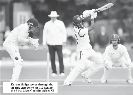 Hodge defies chilly day to warm up with sterling hundred - PressReader
