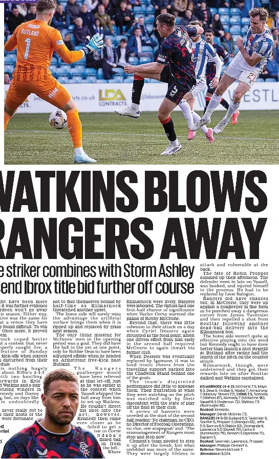 WATKINS BLOWS RANGERS AWAY - PressReader