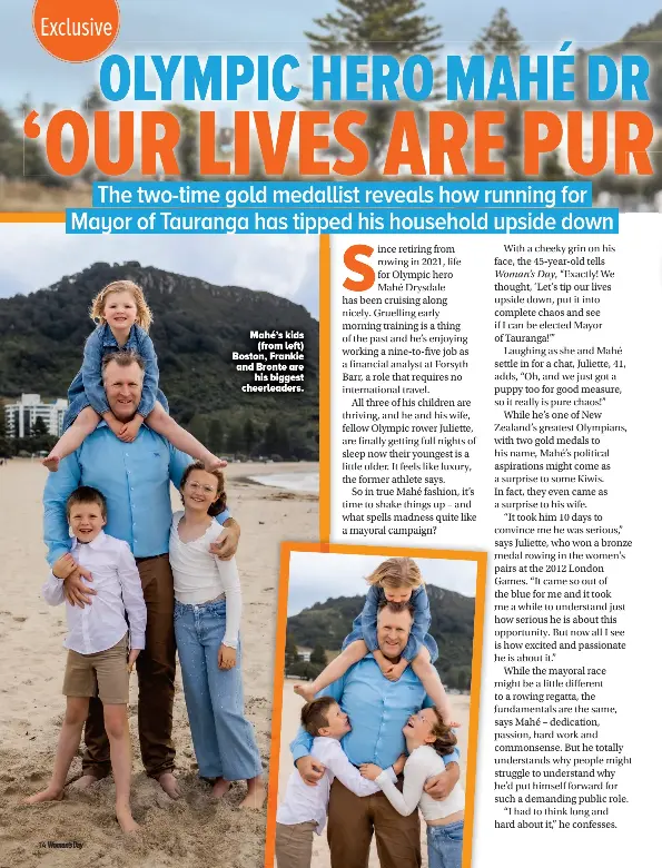 OLYMPIC HERO MAHÉ DRYSDALE ‘OUR LIVES ARE PURE CHAOS!’ - PressReader