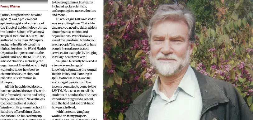 Patrick Vaughan obituary - PressReader
