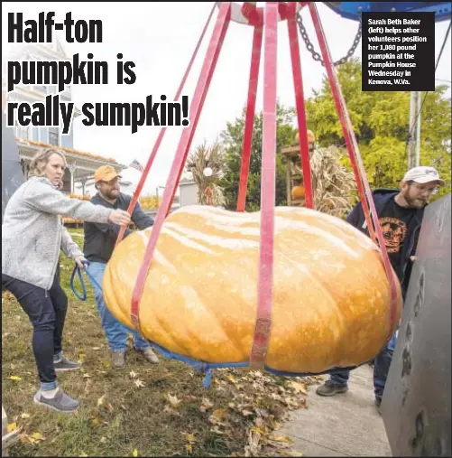 Half-ton pumpkin is really sumpkin! - PressReader
