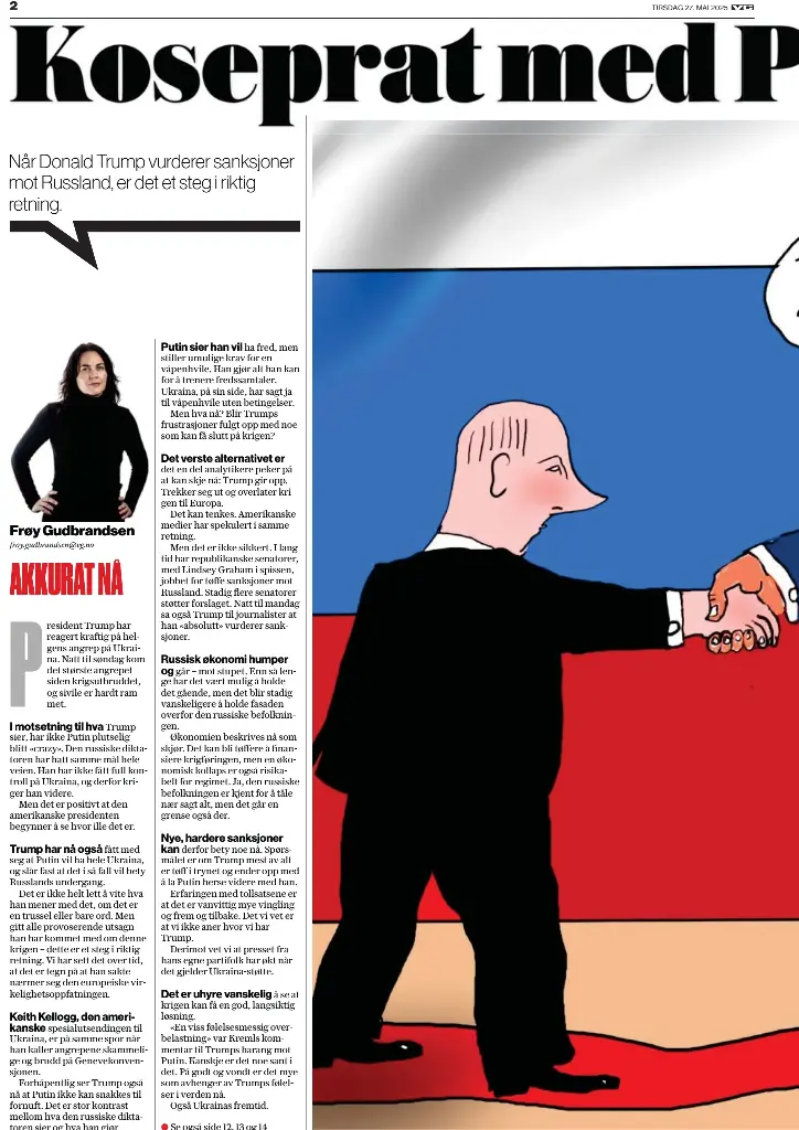 KONSEPRAT MED PUTIN NYTTER IKKE - PressReader