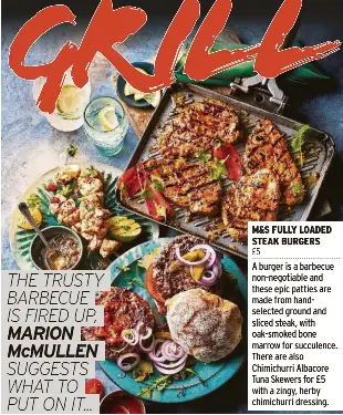 Where there’s a grill THE TRUSTY BARBECUE IS FIRED UP, MARION McMULLEN SUGGESTS WHAT TO PUT ON ...