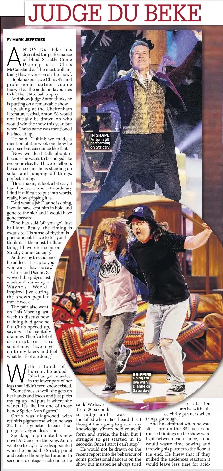 Anton: chris is strictly brill - PressReader