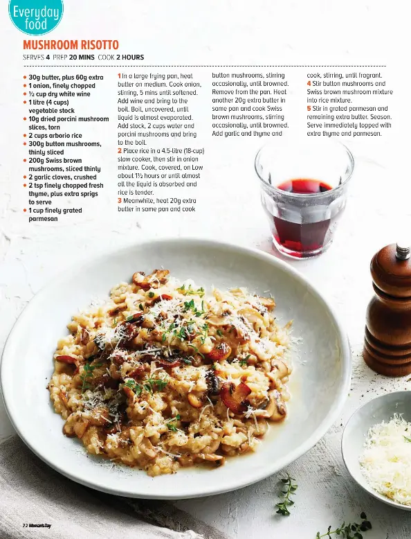 MUSHROOM RISOTTO - PressReader