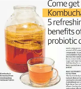 Come get ya Kombucha! 5 refreshing benefits of this probiotic drink - PressReader