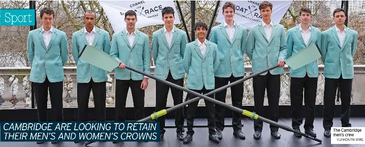 Boat Race crews confirmed - PressReader